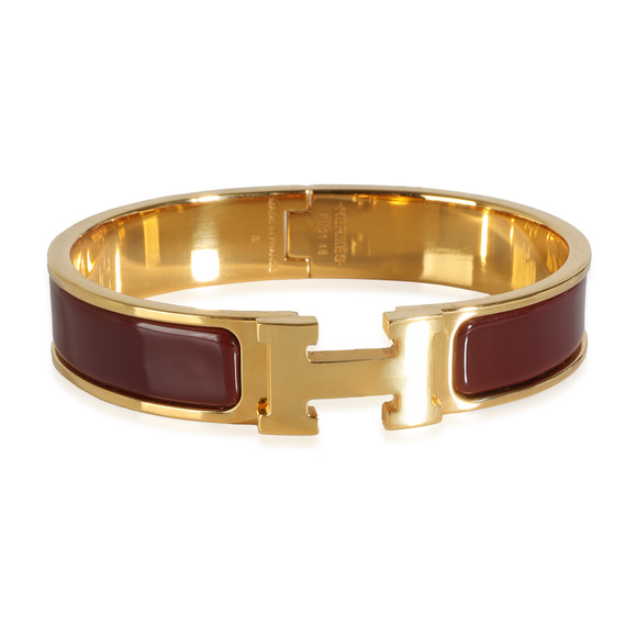 Hermes | Jewelry | Hermes Clic H Bracelet In Gold Plated | Poshmark